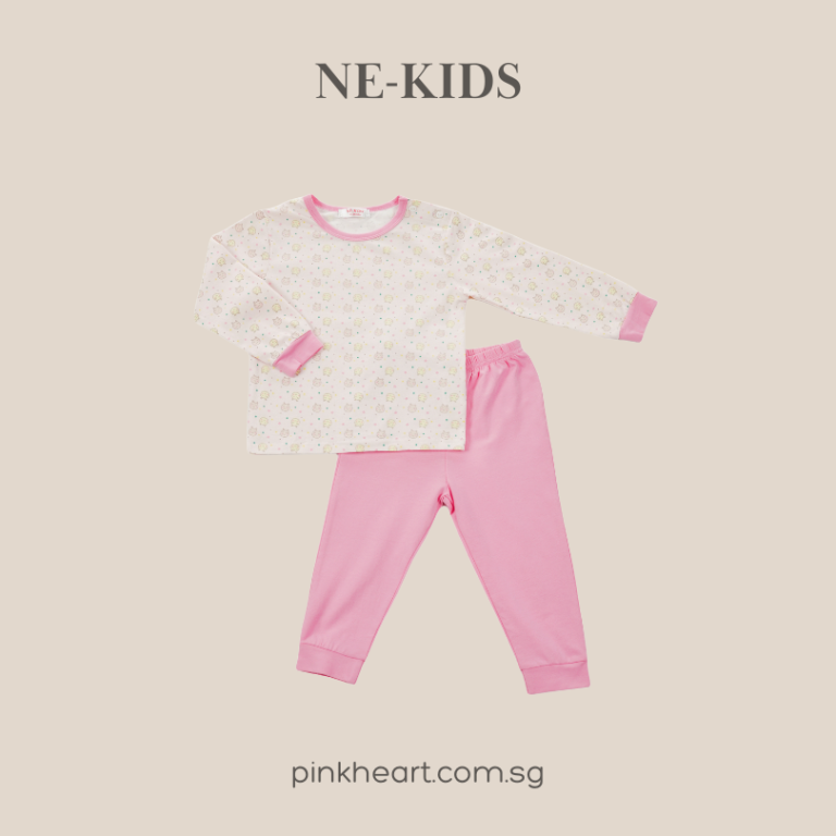 Baby Girl Pyjamas Set – Smiley Face – Pink Heart